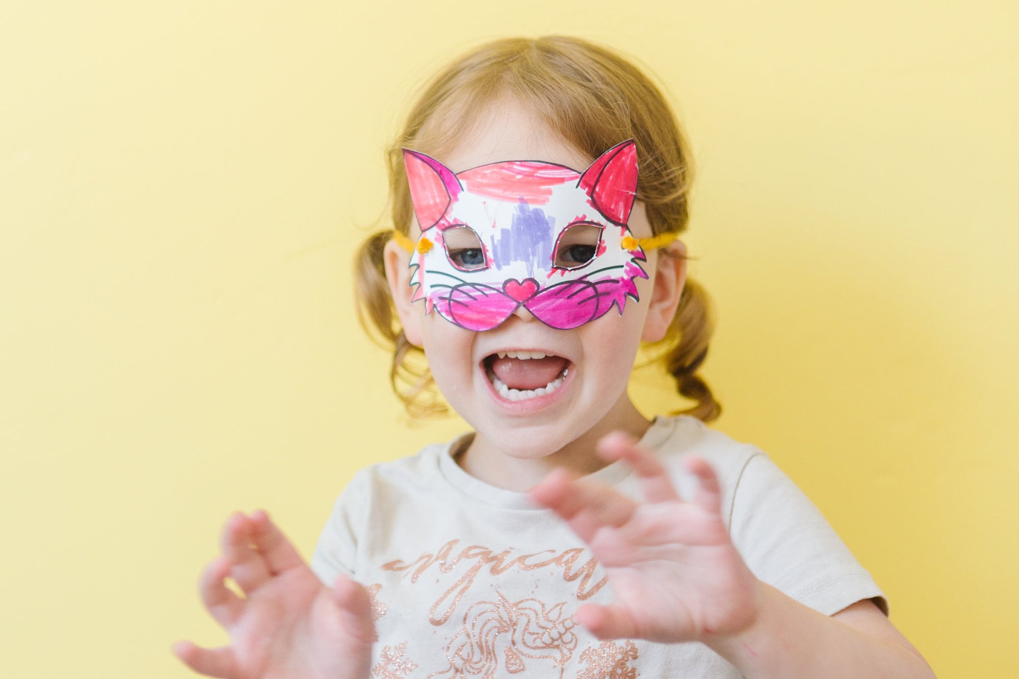 Cat Masks Printable Cat Birthday Party Props Kitty Mask Cat | Etsy