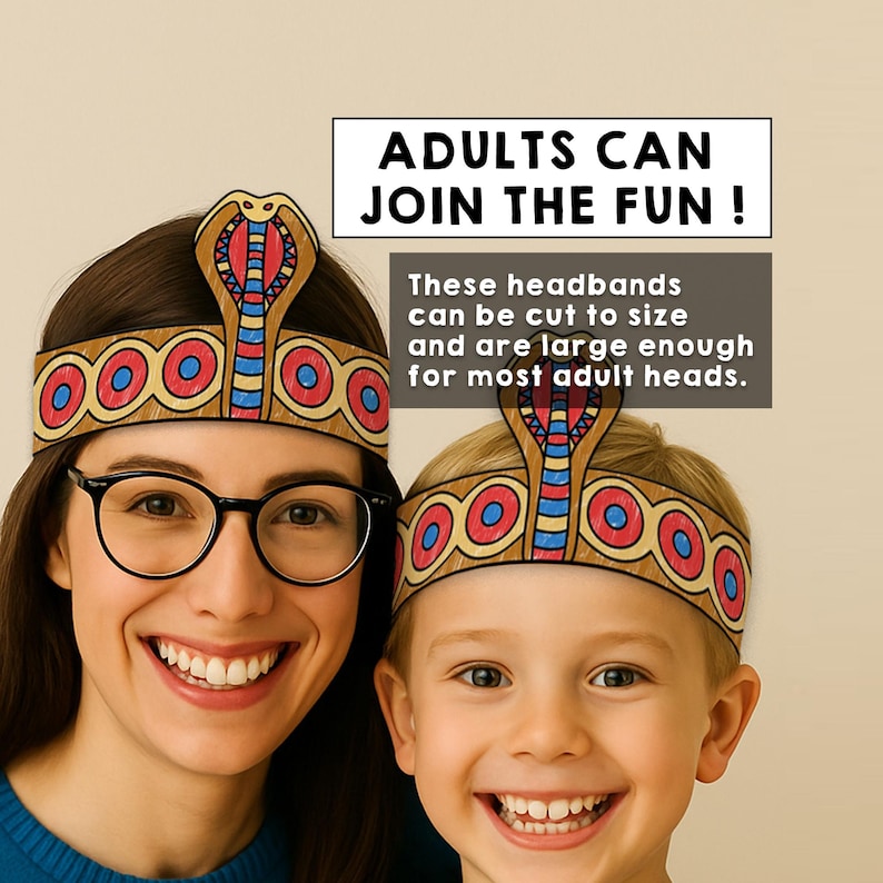 Ancient Egypt Cobra Paper Crown Princess Template Party Coloring ...