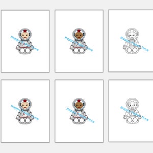 Astronaut Space Paper Craft Printable Community Helper Finger Puppet ...