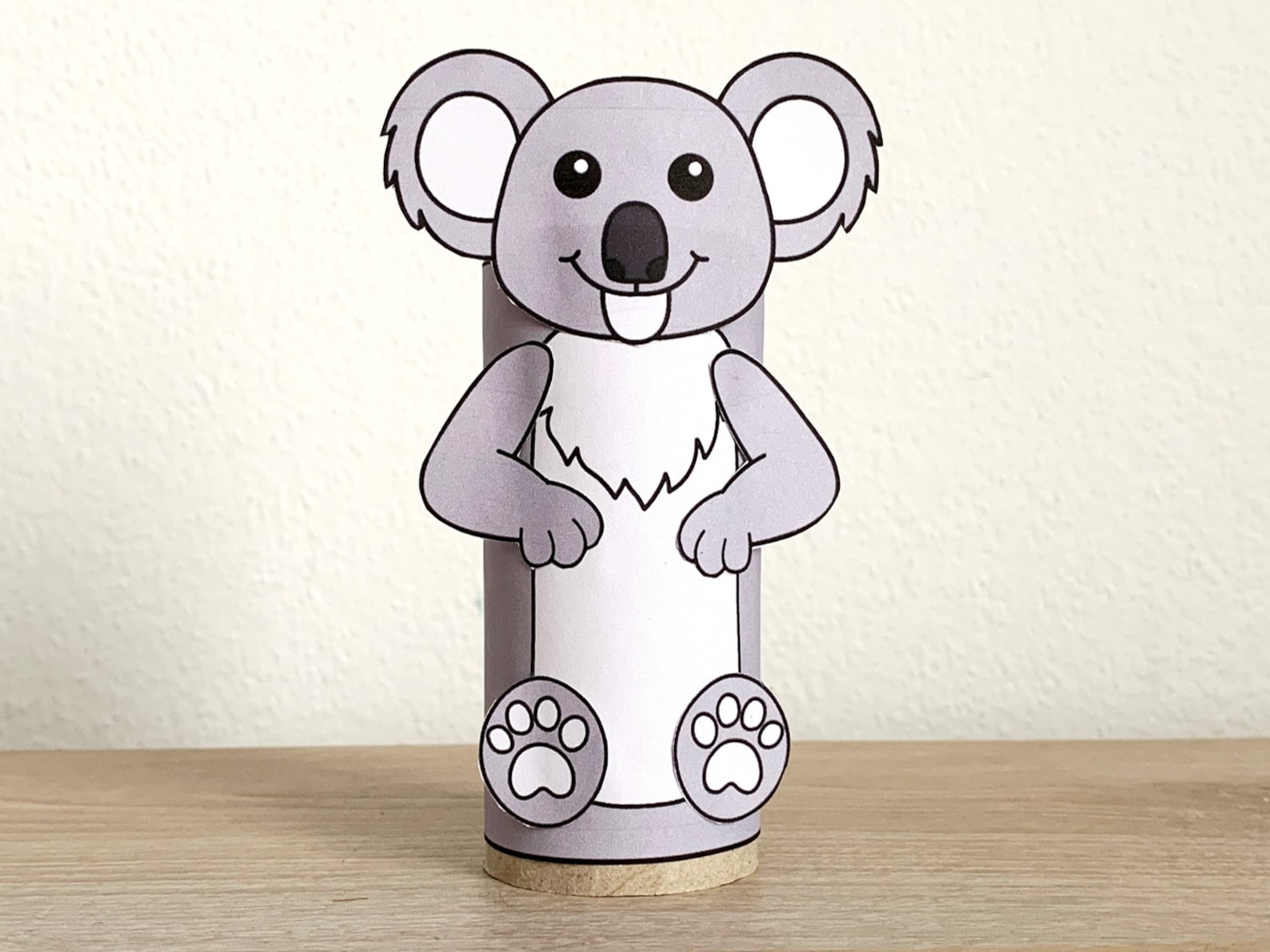 Koala Toilet Paper Roll Craft Australian Animal Party Coloring - Etsy