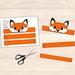 Fox Paper Crown Activity Coloring Printable Kids Craft - Etsy