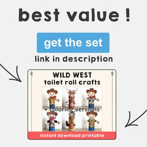 Longhorn Cow Toilet Paper Roll Craft Wild West Party Coloring Printable ...