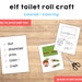 Christmas Elf Toilet Paper Roll Craft Christmas Party Coloring ...
