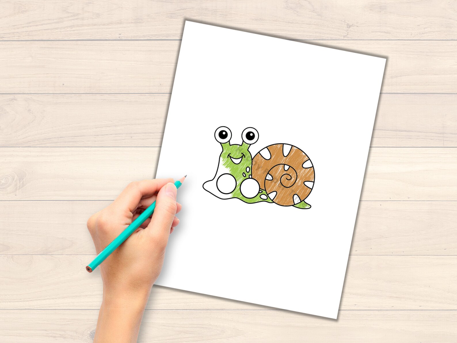 Snail Paper Craft Printable Finger Puppet Bug Template Kids - Etsy