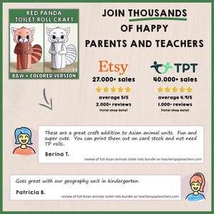 Red Panda Toilet Paper Roll Craft Asian Animal Jungle Party Coloring ...