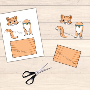 Cat Toilet Paper Roll Craft Kitten Pets Animal Party Coloring Printable ...