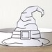 Witch Hat Paper Crown Template Halloween Party Headband - Etsy