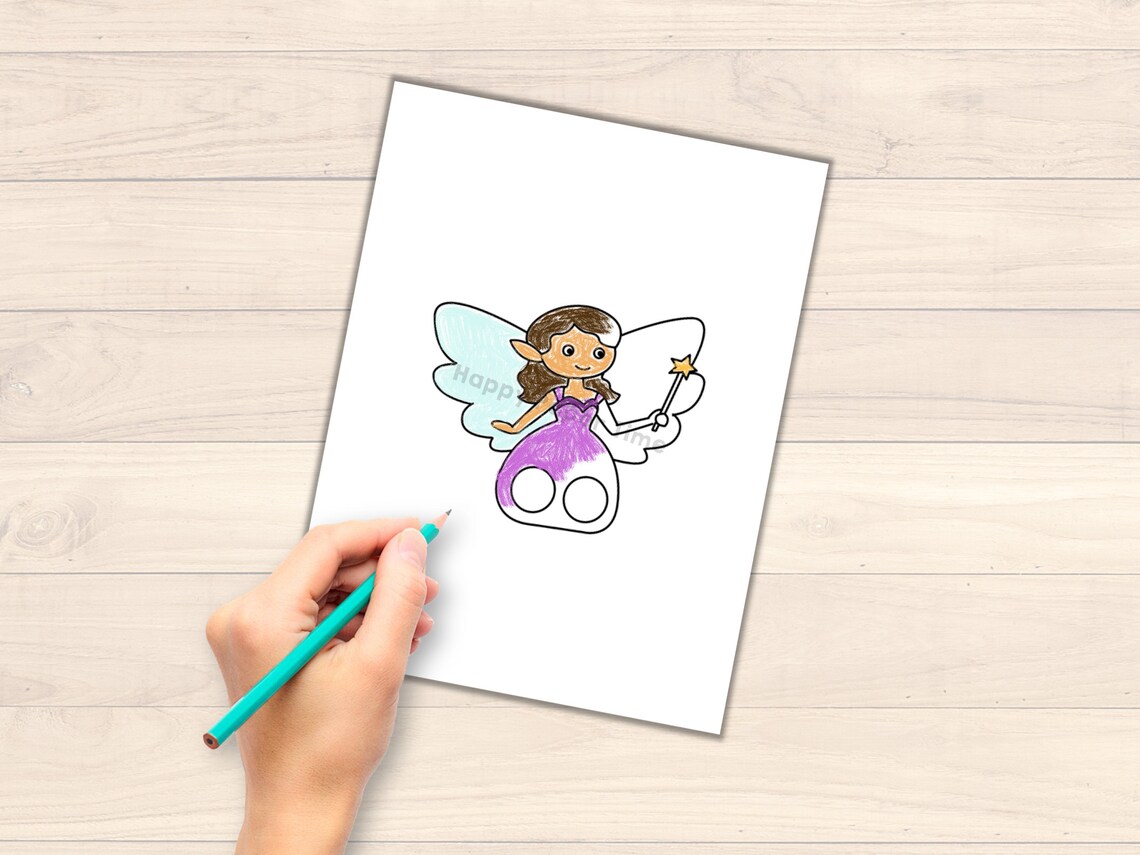 Fairy Paper Craft Printable Finger Puppet Template Kids Craft Activity ...