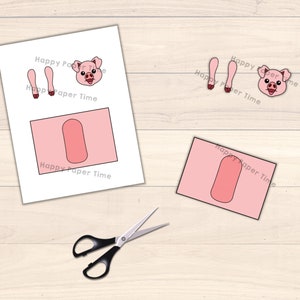 Pig Toilet Paper Roll Craft Farm Animal Party Coloring Printable ...