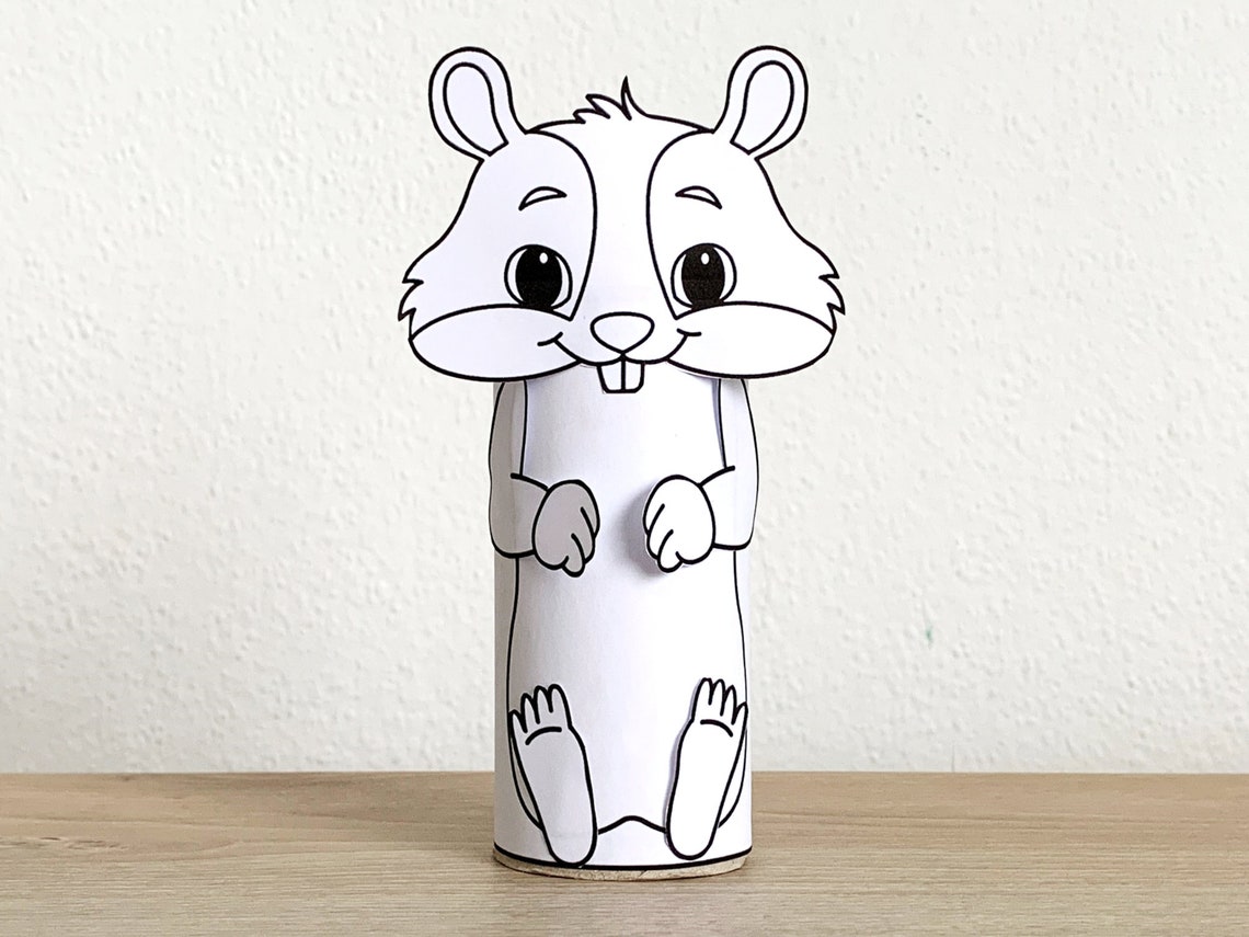 Hamster Toilet Paper Roll Craft Rodent Pets Animal Party | Etsy