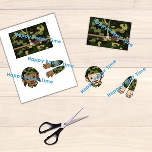 Soldier Toilet Paper Roll Craft Party Coloring Printable Decoration ...