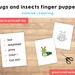 Bugs Insects Paper Craft Printable Finger Puppet Template Kids Craft ...