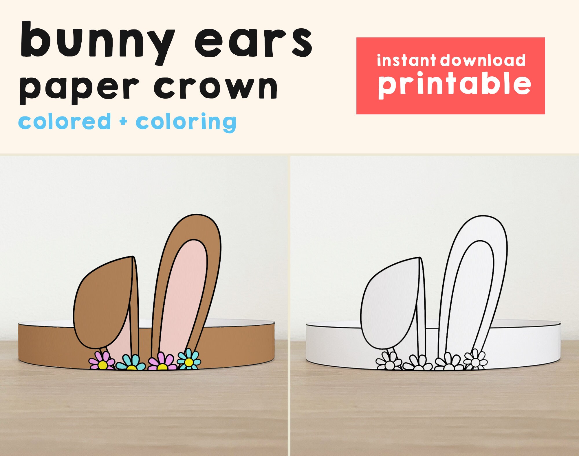 Coloring Pages Of Bunny Ears