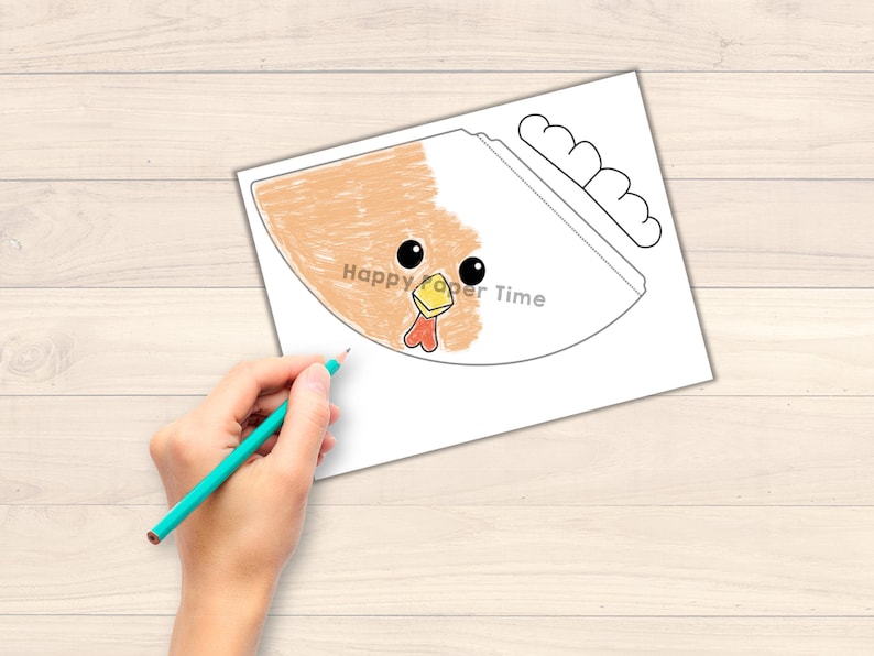 Chicken Party Hat Paper Printable Template Print Out Farm Animal Table ...