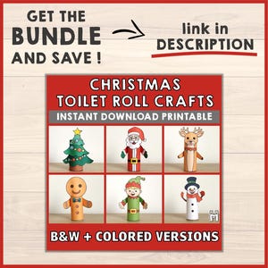Santa Claus Toilet Paper Roll Craft Christmas Party Coloring Printable ...