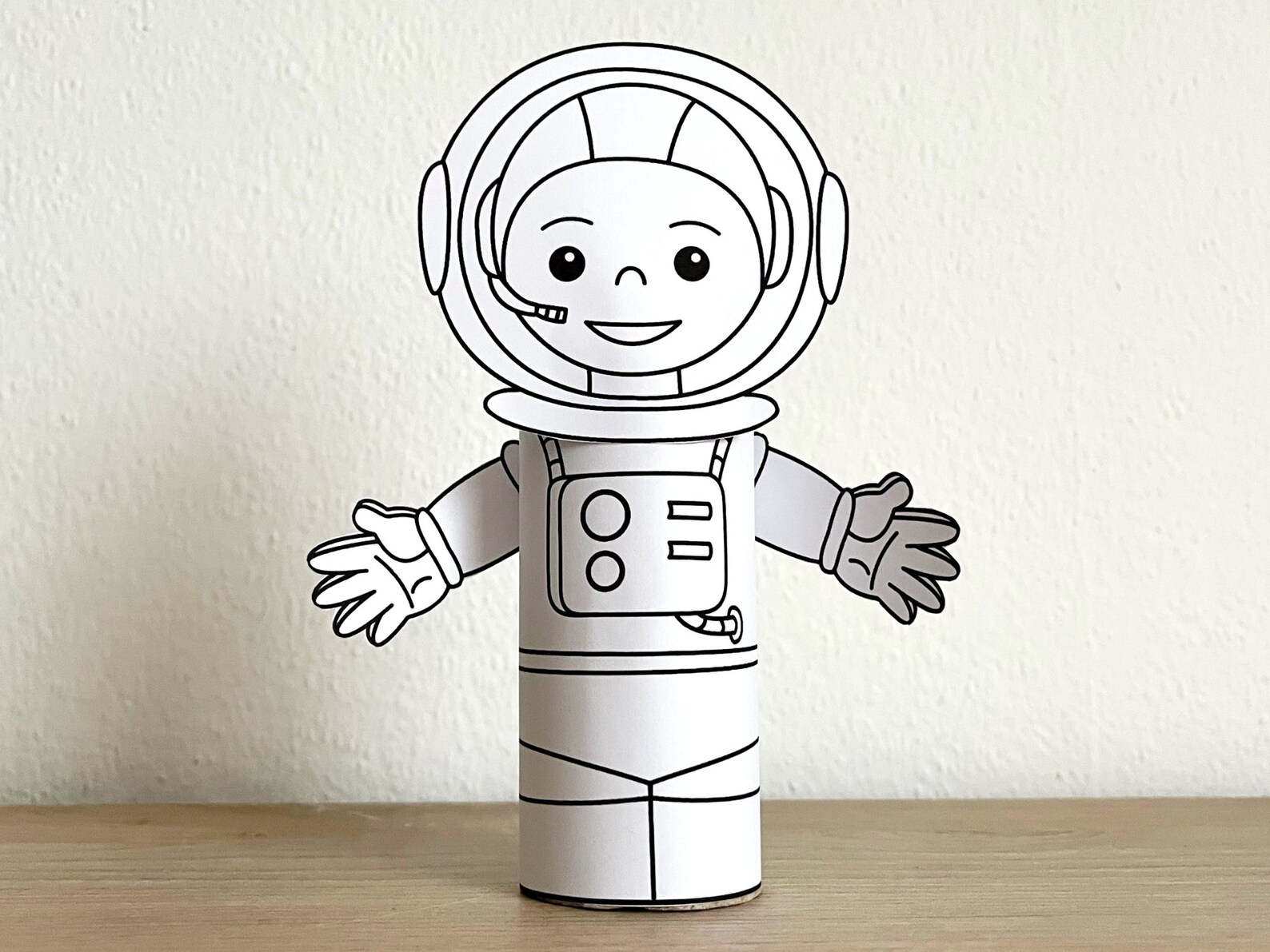 Astronaut Toilet Paper Roll Craft Space Party Coloring Printable ...