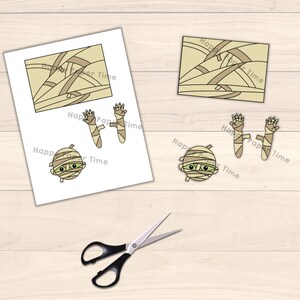 Mummy Toilet Paper Roll Craft Ancient Egypt Party Coloring Printable ...