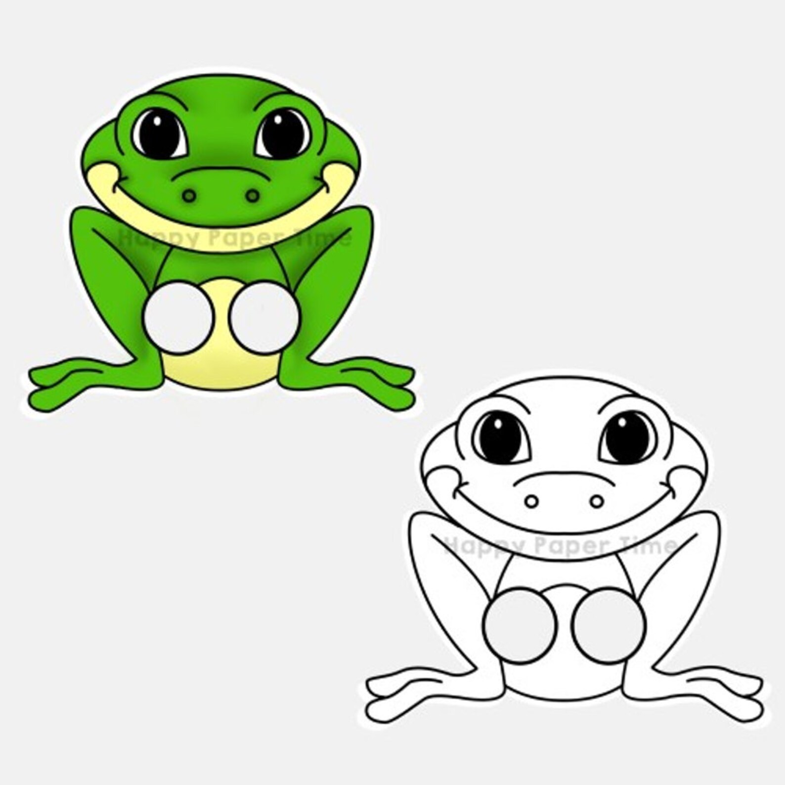 Frog Paper Craft Printable Pond Animal Finger Puppet Kids - Etsy