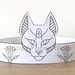 Ancient Egypt Cat Paper Crown Hat Template Party Coloring Printable ...