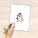 Penguin Paper Craft Printable Finger Puppet Template Kids Craft ...