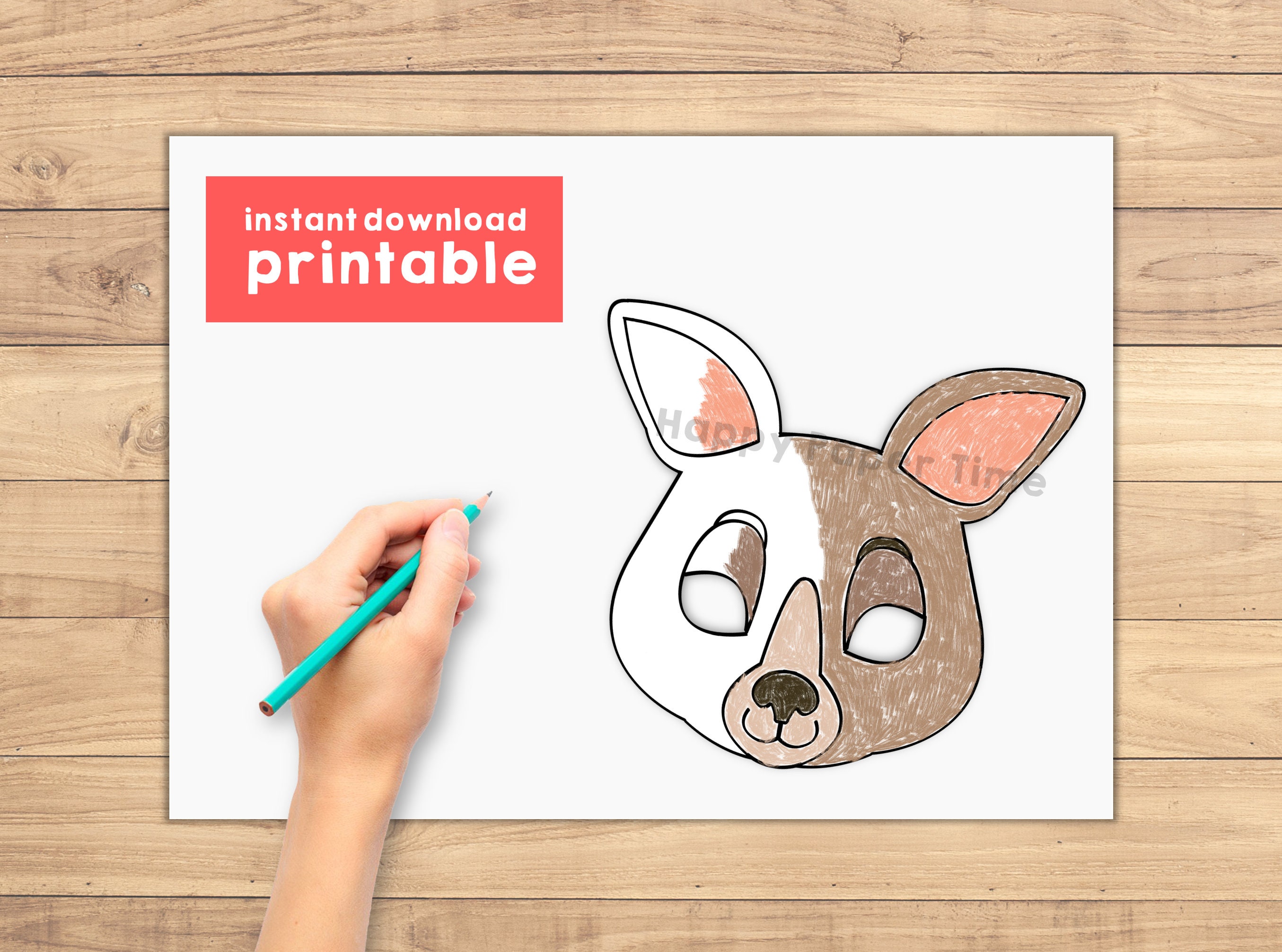 Kangaroo Mask Kangaroo Costume Australian Animal Mask Kangaroo - Etsy