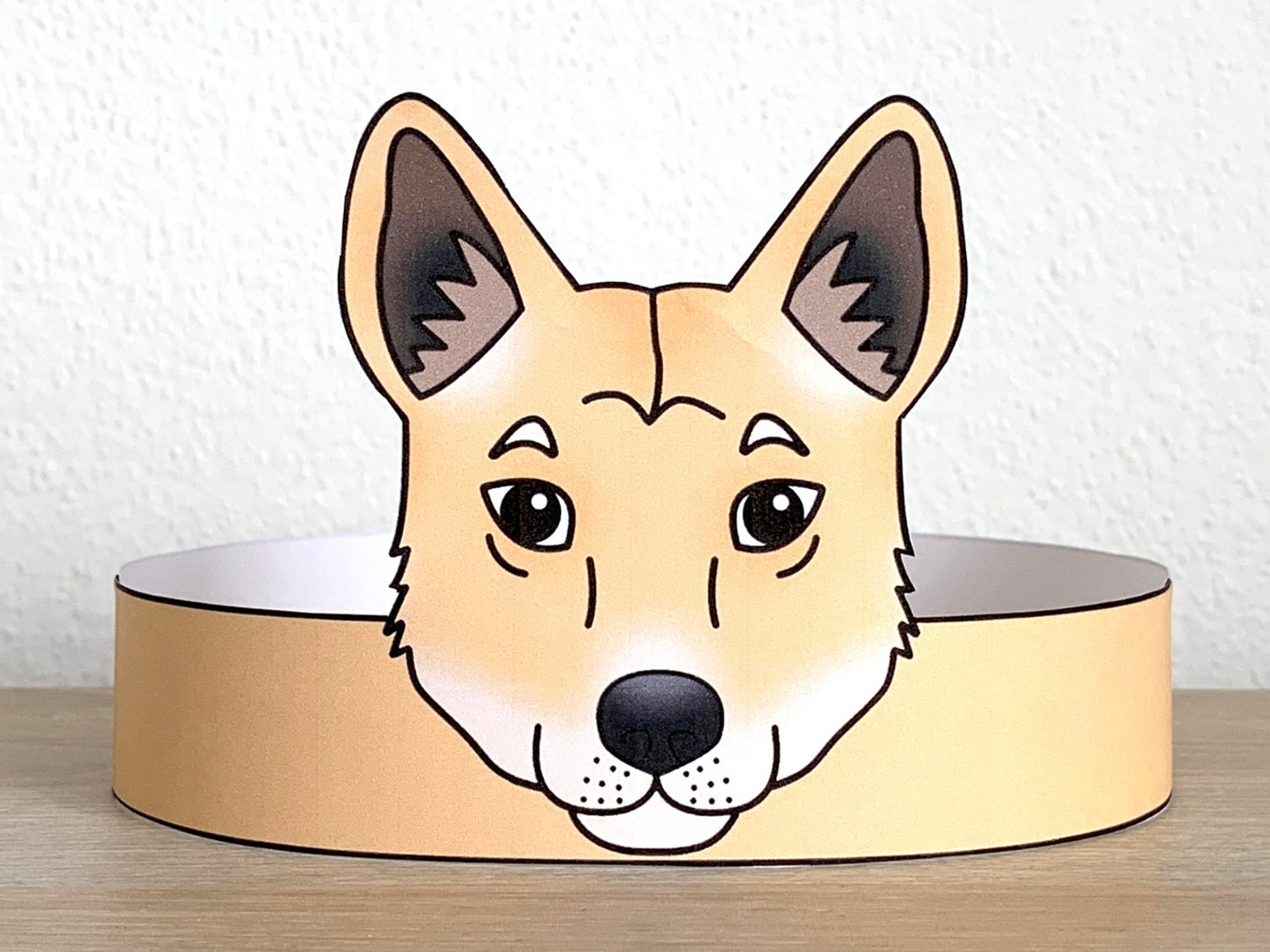 Dingo Paper Crown Australian Animal Template Coloring Activity ...