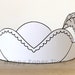 Pirate Hat Paper Crown Template Pirate Captain Party Headband Coloring ...