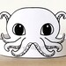 Octopus Paper Crown Party Coloring Printable Party Hat Kids Craft Ocean ...