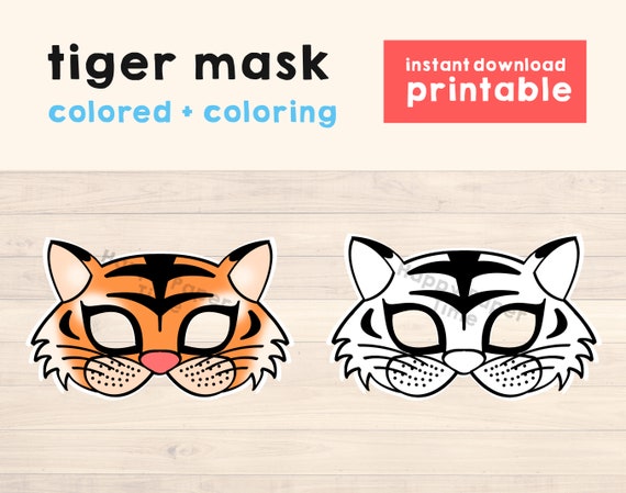 Tiger Mask Printable Coloring Pages