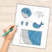 Whale Toilet Paper Roll Craft Ocean Animal Beach Sea Party Coloring ...
