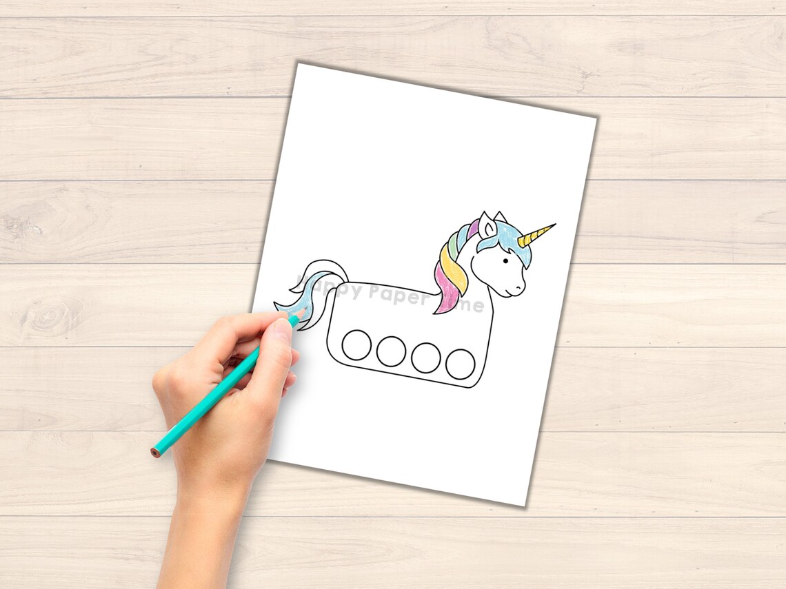 Unicorn Paper Craft Printable Finger Puppet Kids Craft Unicorn - Etsy