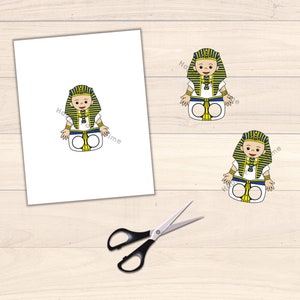 Pharaoh Paper Craft Printable Ancient Egypt Finger Puppet Kids Craft ...