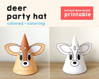 Deer Party Hat - Etsy