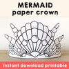 Happy Birthday Paper Crown Party Activity Printable Kids Template Craft ...