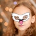 Swan Mask Party Printable Costume Fairytale Kids Party Mask Swan Party ...