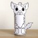Hyena Toilet Paper Roll Craft African Animal Safari Party Coloring ...