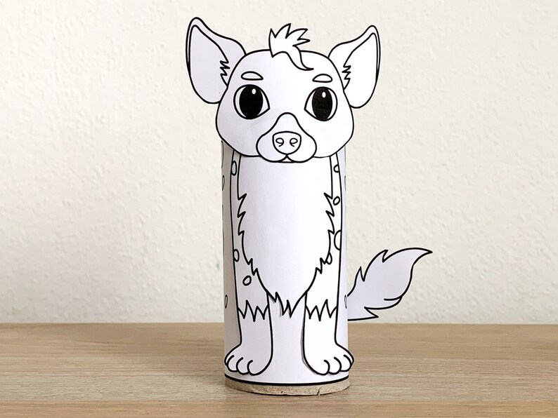 Hyena Toilet Paper Roll Craft African Animal Safari Party - Etsy
