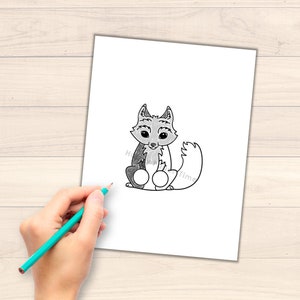 Wolf Paper Craft Printable Woodland Animal Finger Puppet Kids Craft ...