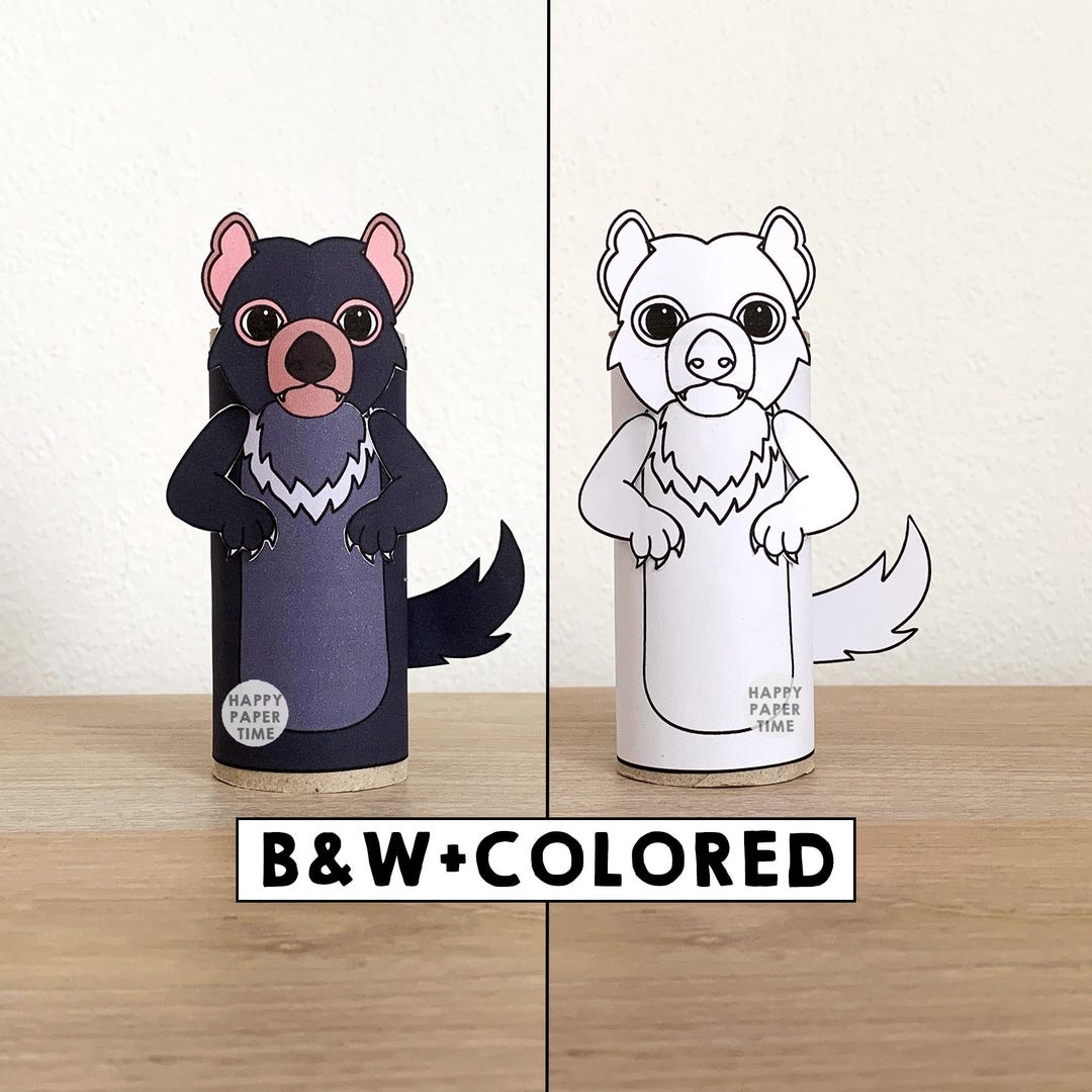 Buy Tasmanian Devil Toilet Paper Roll Craft Australian Animal Party ...