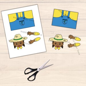 Farmer Toilet Paper Roll Craft Gardener Party Coloring Printable ...