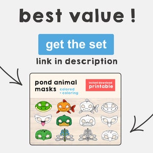 Duck Mask Template Costume Kids Diy Pond Animal Party Fun Favor ...