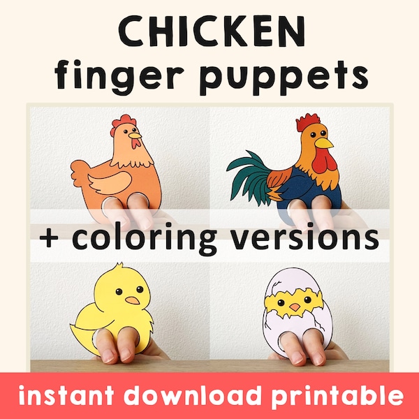 Chicken Puppet - Etsy