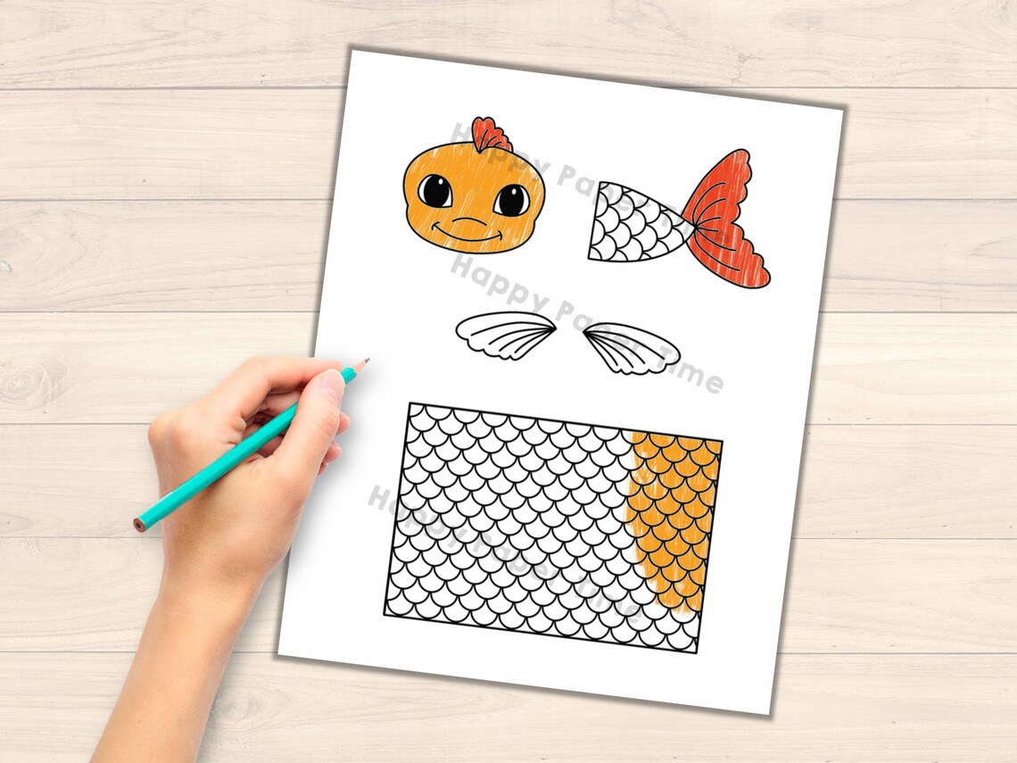 Goldfish Toilet Paper Roll Craft Fish Pets Animal Party | Etsy