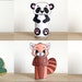 Asian Animals Toilet Paper Roll Craft Safari Party Coloring - Etsy