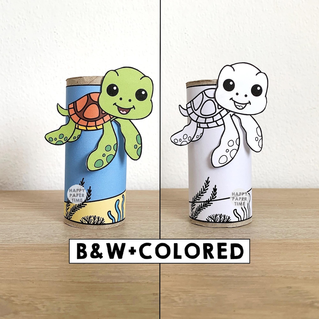 Sea Turtle Toilet Paper Roll Craft Ocean Animal Beach Sea Party ...