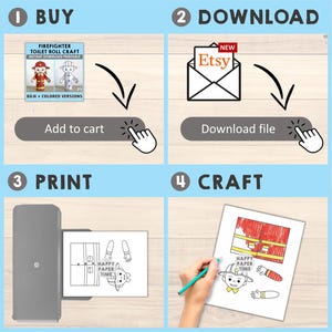 Firefighter Toilet Paper Roll Craft Fireman Party Coloring Printable ...
