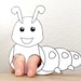 Caterpillar Paper Craft Printable Finger Puppet Template Kids Craft ...