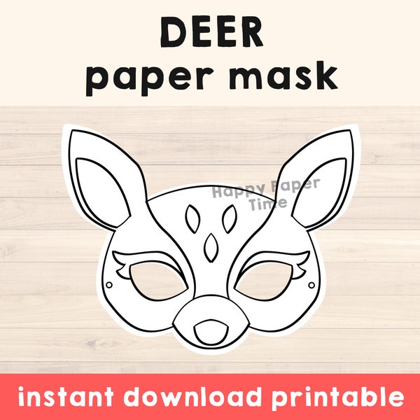 Deer Mask - Etsy