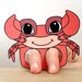 Crab Paper Craft Printable Ocean Animal Finger Puppet Kids Craft ...