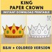 Heart Princess Paper Crown Party Activity Printable Kids Easy Craft ...